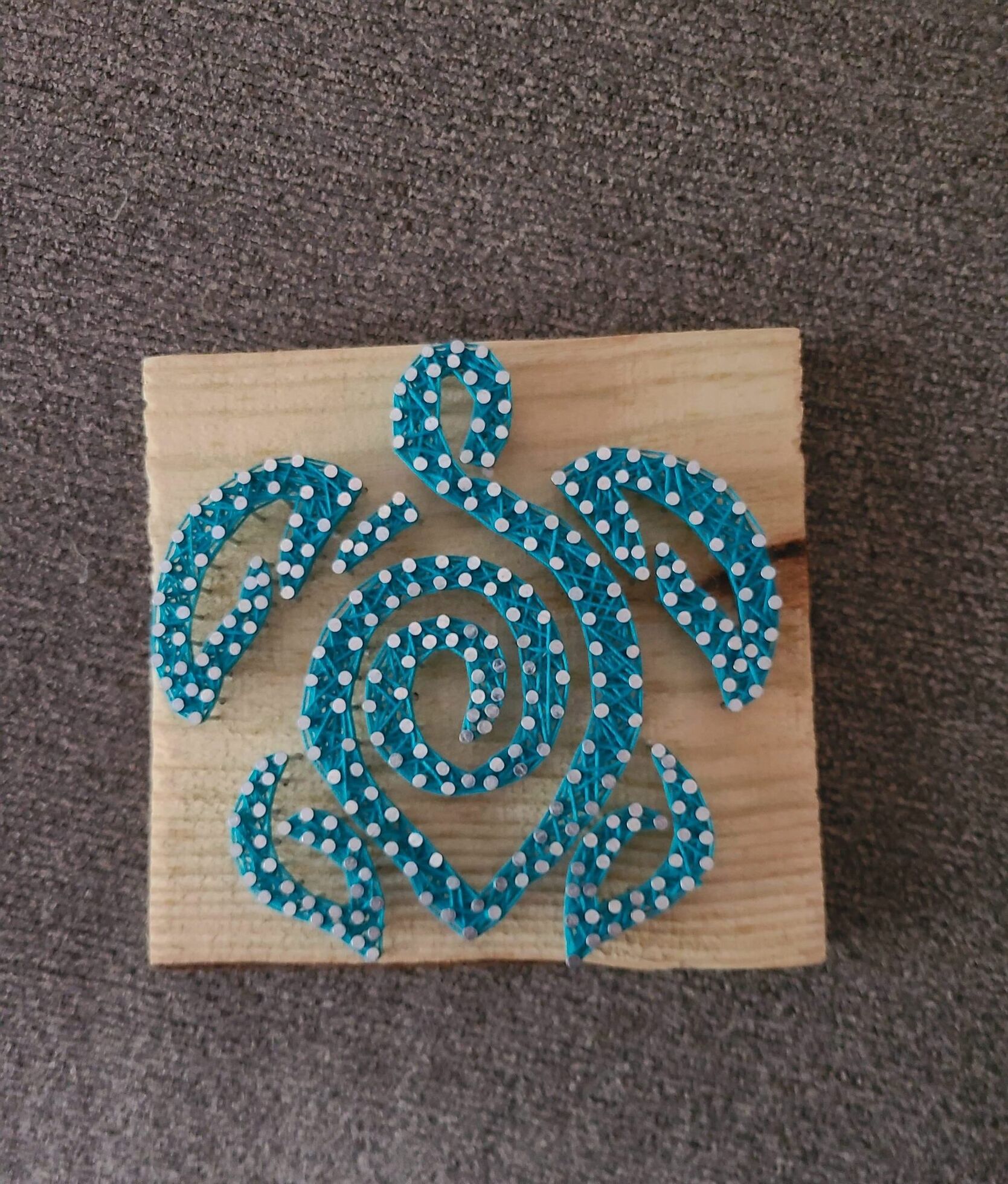 String Art Turtle - Feathering the Nest Fundraiser & Auction